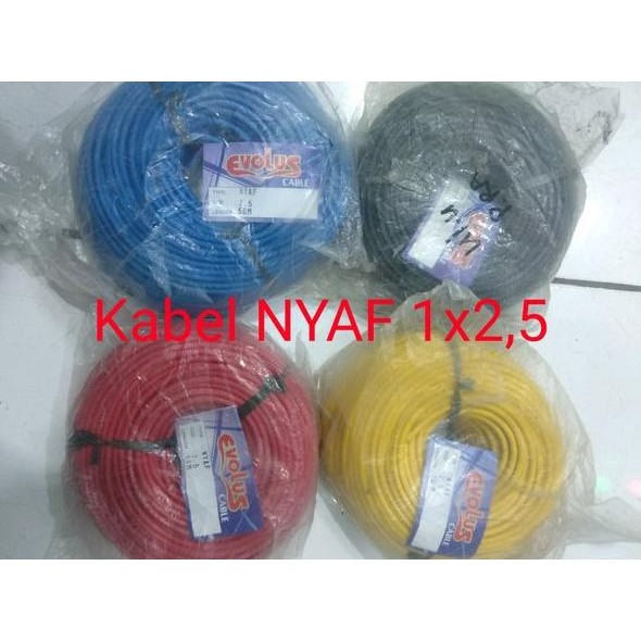 Jual Kabel NYAF 2.5 mm Harga Per Meter Kabel Tunggal Serabut | Shopee Indonesia