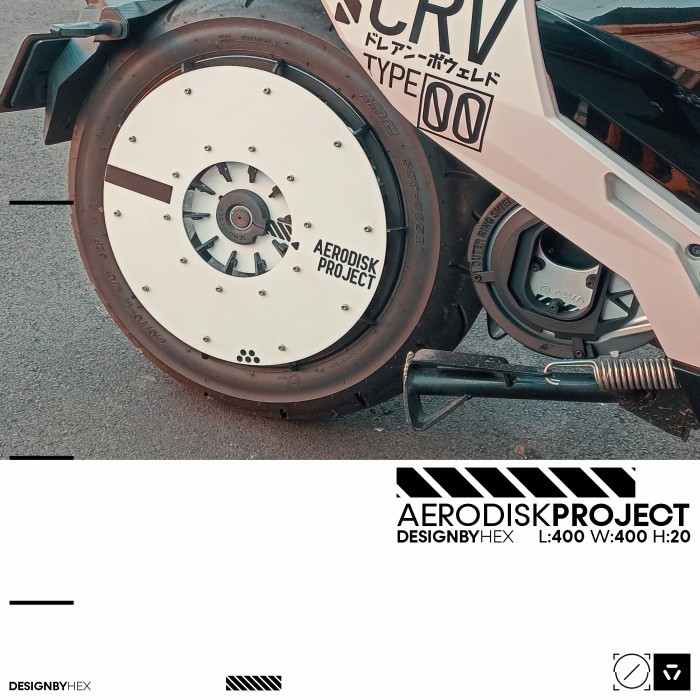 Jual Aerodisk Project for ALVA Cervo Back Wheel Cover | Shopee Indonesia