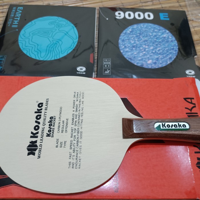 Jual PAKET BET TENIS MEJA KOSAKA CARBON PLUS YINHE EARTH ORIGINAL | Shopee Indonesia