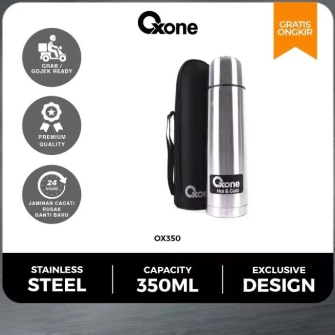 Jual OXONE VACUUM FLASK OX - 350 BOTOL MINUM STAINLESS 0.3L 2311T | Shopee Indonesia