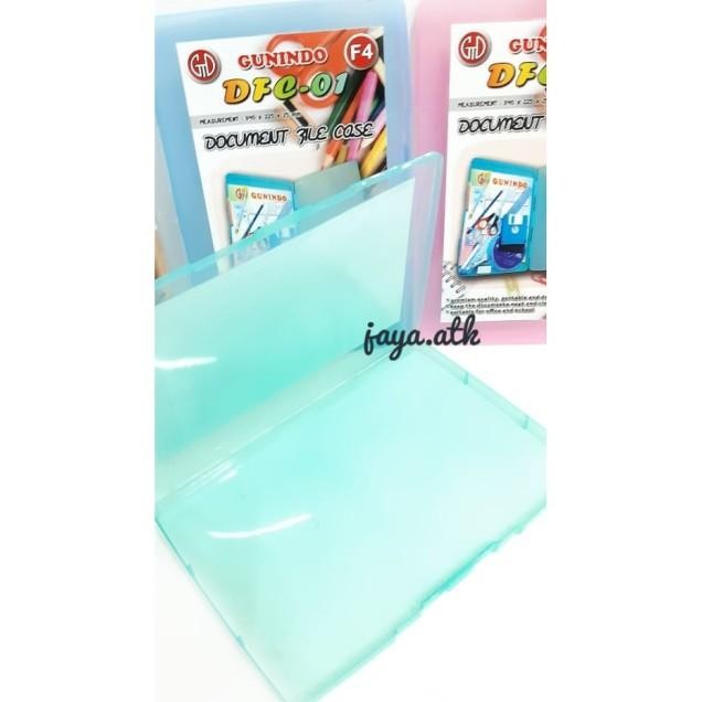 Jual MAP PLASTIK FOLIO F4 TAS TENTENG FILE CASE DOKUMEN DFC-001 GUNINDO ...