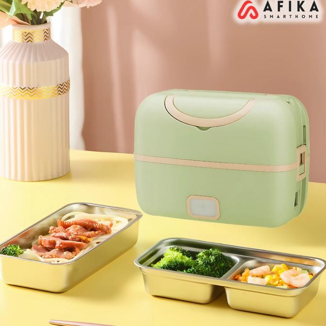 Jual KOTAK MAKAN PEMANAS ELEKTRIK DOUBLE LAYER LUNCH BOX 2 BOWL 2L ...