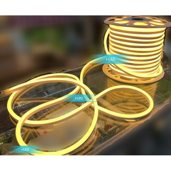Jual Lampu Selang Flex Strip LED Kuning 220v 50 Meter Neon Flex Warm ...