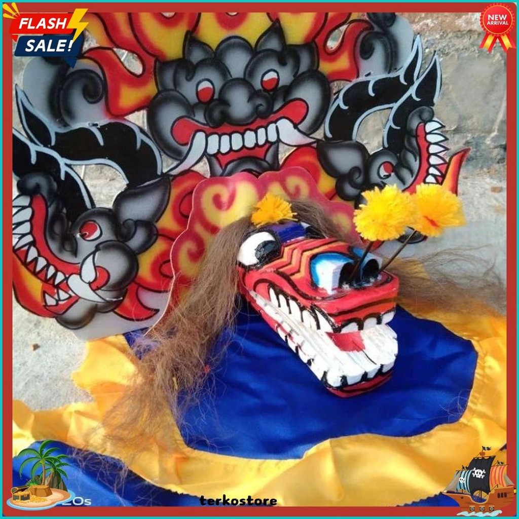 Jual Mainan Tradisional Caplokan Devil Kayu Jamang Tatah Barongan Kuda ...