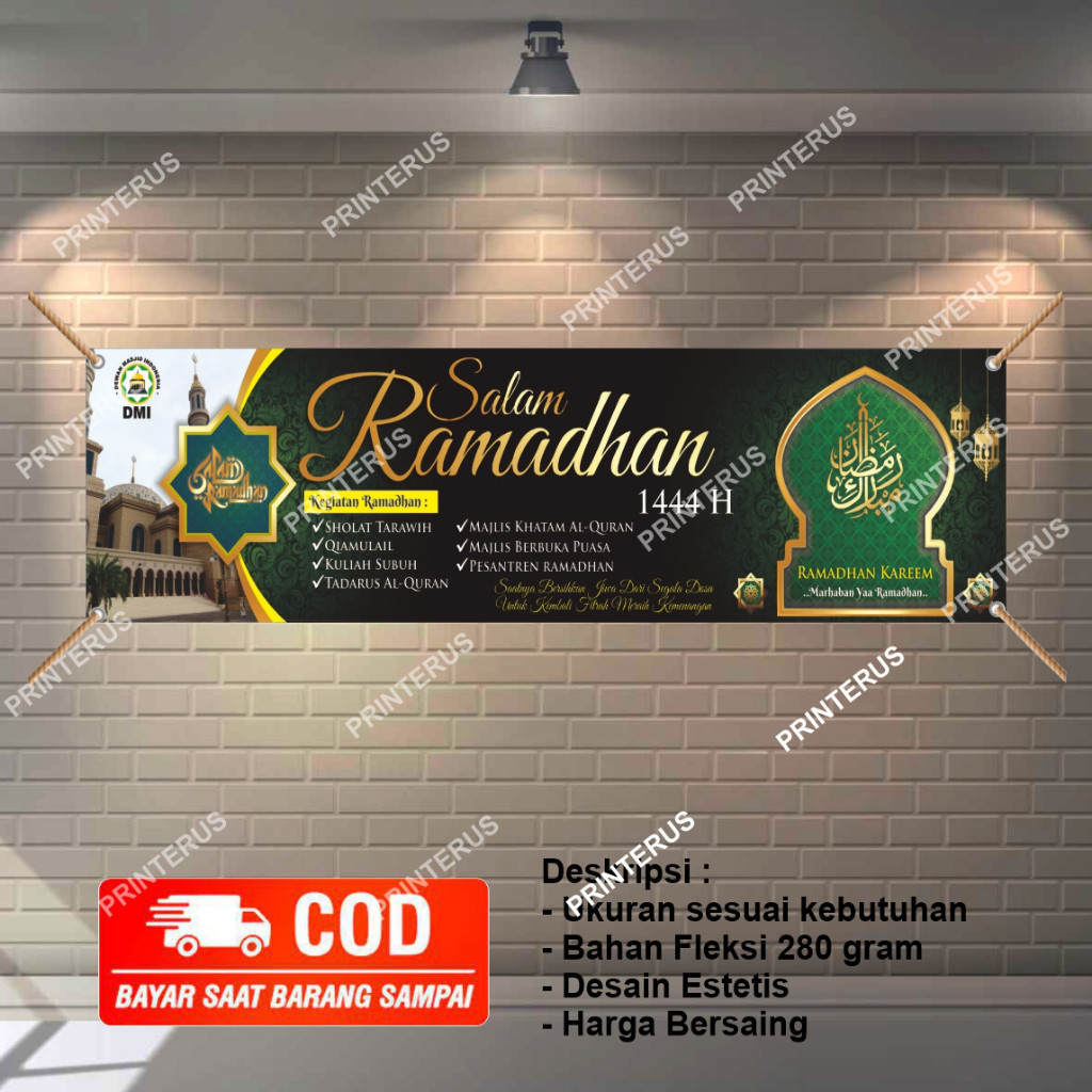 Jual AMBIL HARGA PROMO !! Spanduk banner Marhaban Yaa Ramadhan Selamat ...