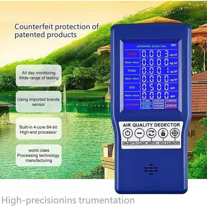 Jual KKMOON Alat Detector CO2 Sensor Gas Analyzer TVOC HCHO AQI JSM131 | Shopee Indonesia