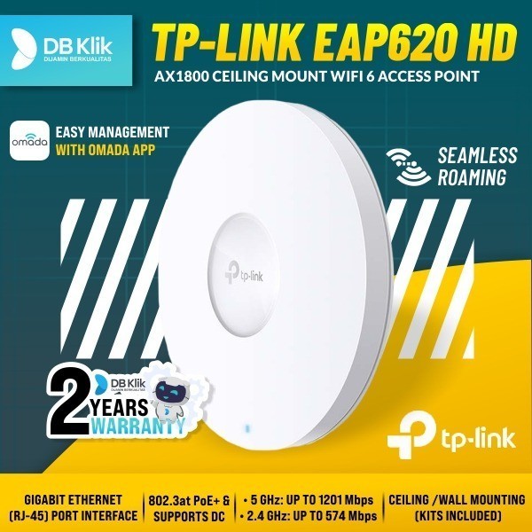 Jual Tp-Link Access Point Eap620 Hd Ax1800 Ceiling Mount Wifi 6 - Eap ...