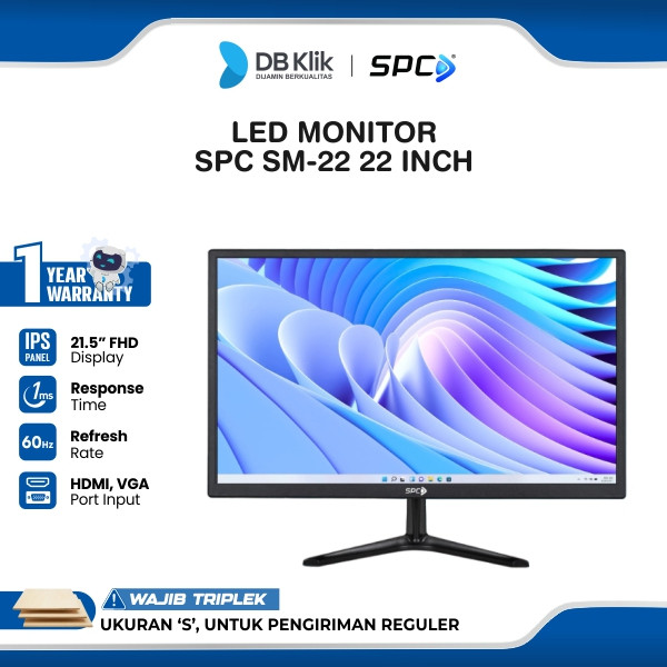Jual Spc Led Monitor Sm-22 21.5Inch 60Hz Ips Fhd Hdmi - Dot Pixel | Shopee Indonesia