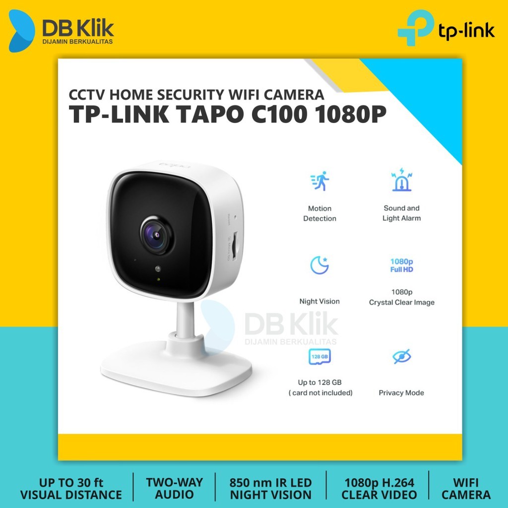 Jual Tp-Link Cctv Tapo C100 Home Security Wi-Fi Camera 1080P - Tp Link ...