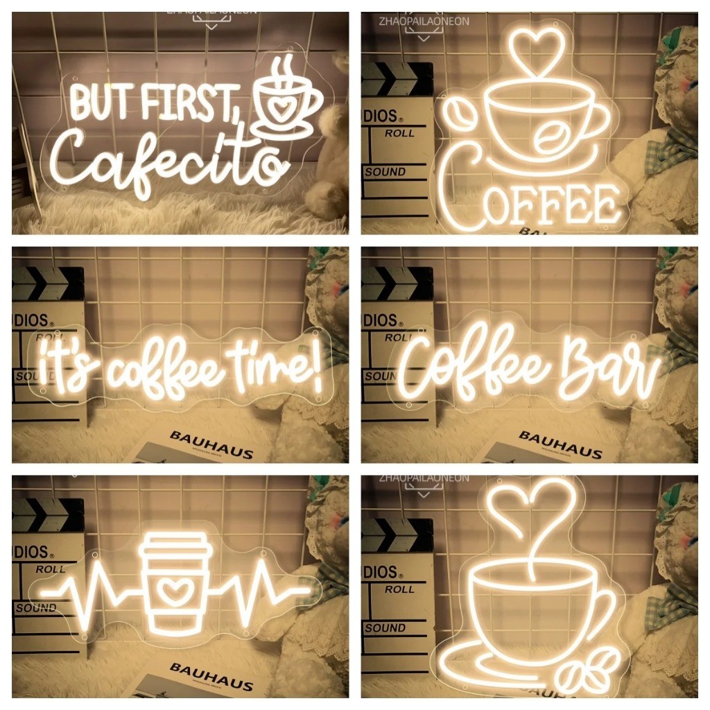 Jual Papan Tanda LED Neon Kopi Dekorasi Seni Dinding Dekorasi Papan ...