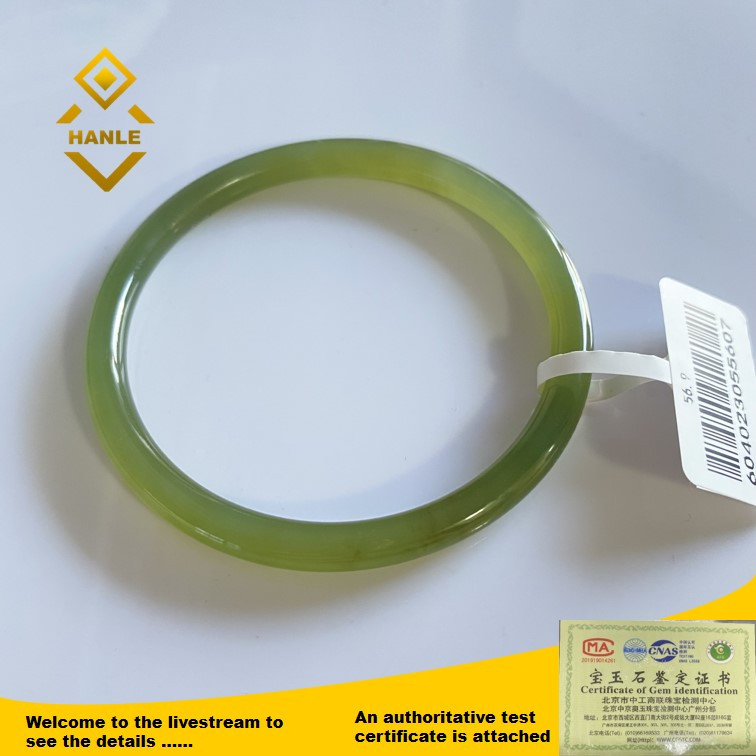 Jual HANLE natural hetian yu bangle dindang bangle dengan sertifikat ...
