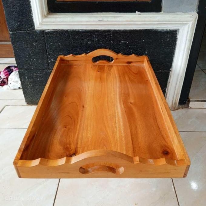 Jual Nampan Kayu 60X40 Baki Kayu Aesthetic Tatakan Gelas Piring Siap ...