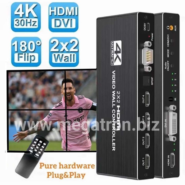 Jual HARGA DISC - 2x2 HDMI Video Wall Controller (input: HDMI/DVI ...