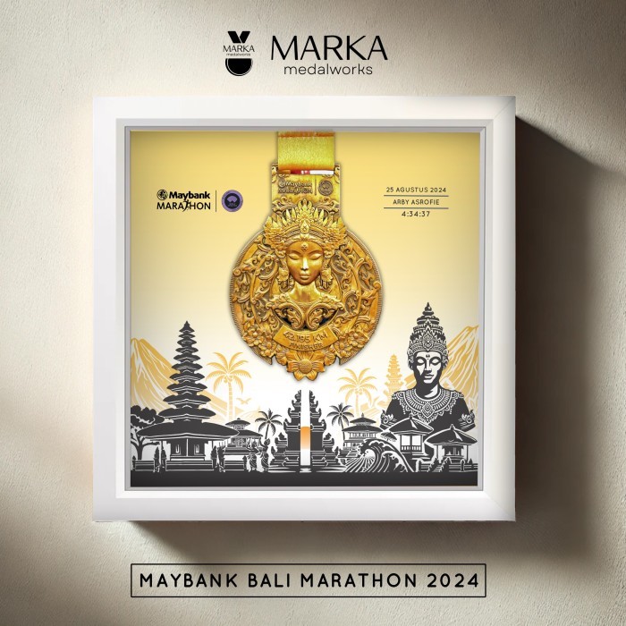 Jual MAYBANK BALI MARATHON 2024 - Artistic Medal Frame | Shopee Indonesia