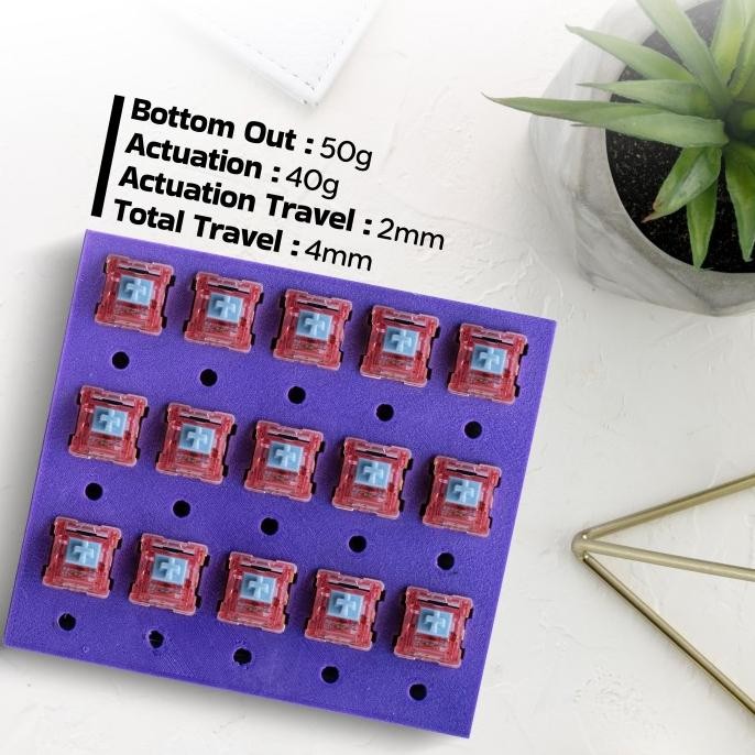 Jual Switch Da X Ajazz Gummy 3 Pin Plate Mount 50G Linear Mechanical ...