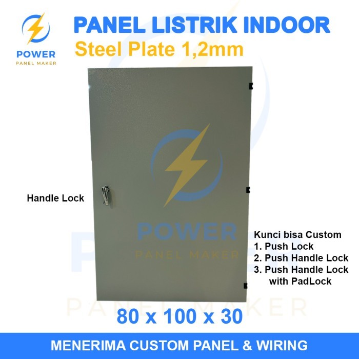 Jual Box Panel Listrik Indoor 100X80X30 Sphc 1.2Mm Ral 7032 | Shopee ...
