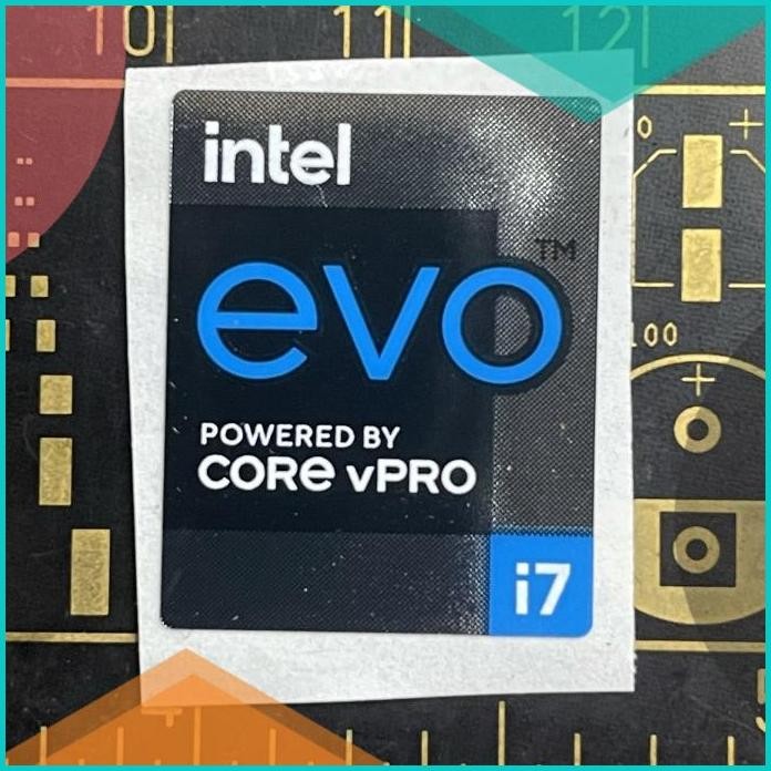 Jual Sticker stiker logo intel Core i7 vpro EVO 11th gen ori 11OKTZ4 ...