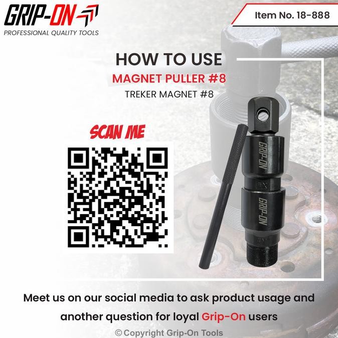 Jual Grip-On Magnet Puller #8 Hybrid Treker Magnet 2 Tipe Multifungsi ...