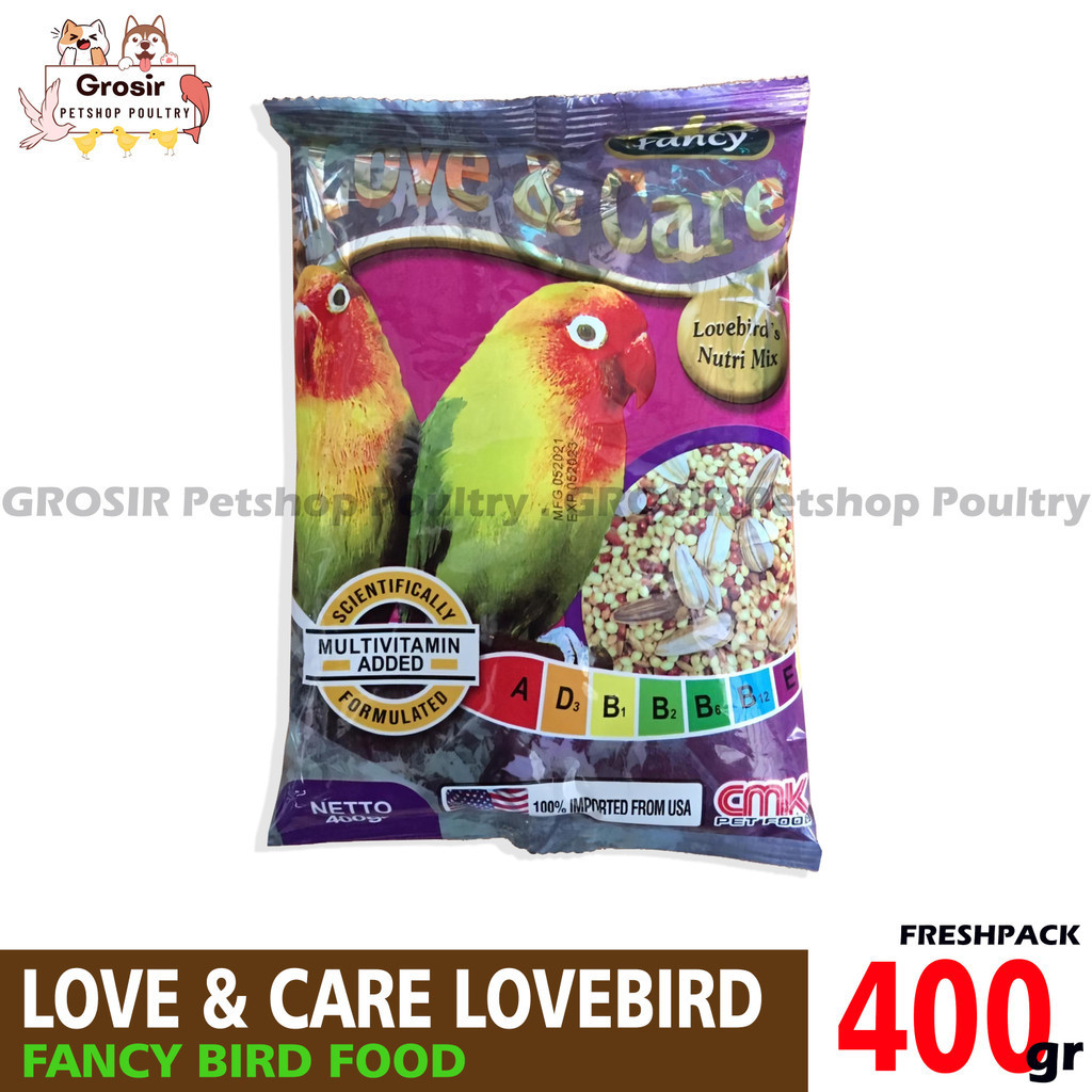 Jual FANCY LOVE N CARE LOVEBIRD PAKAN BURUNG LOVEBIRD MILET CAMPUR ...