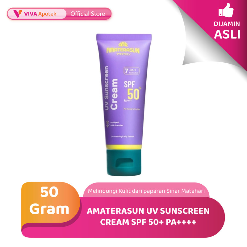 Jual Amaterasun Uv Sunscreen Cream SPF 50+ PA++++ (50 Gram) | Shopee Indonesia