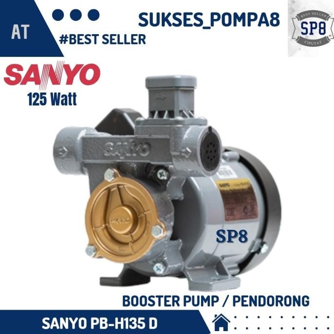 Jual Booster Pump Sanyo Pb-H135D Otomatis / Pompa Air Pendorong Best Produk! | Shopee Indonesia
