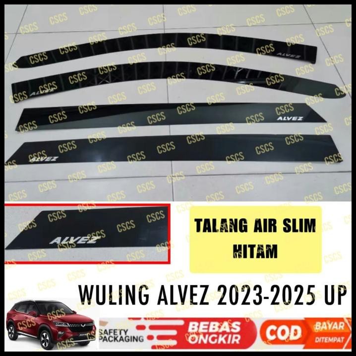 Jual TERBARU TALANG AIR WULING ALVEZ 2023 2024 2025 SIDE VISOR SLIM HITAM !!! | Shopee Indonesia