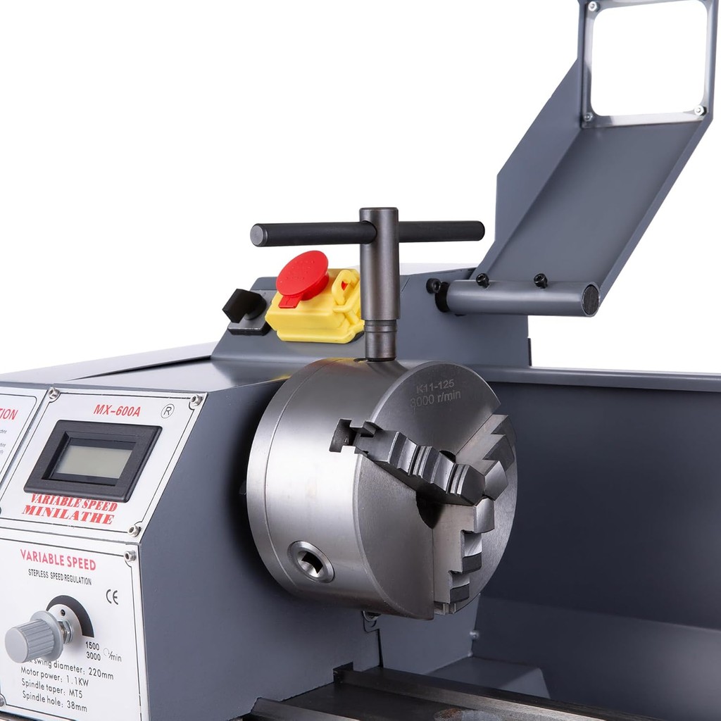 Jual Mesin Bubut Mini Lathe Desktop Woodworking 1100W 220x600mm - MX ...