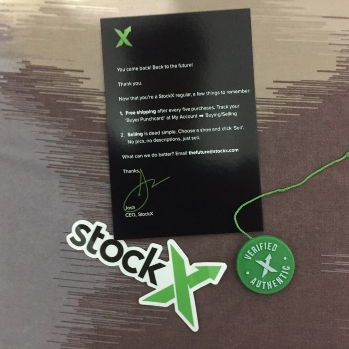 Jual HARGA DISC - STOCKX Tag & certficiate free sticker | Shopee Indonesia