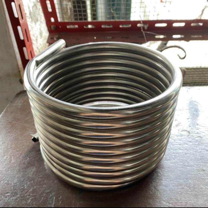 Jual NEW Pipa Spiral Stainless Kondensor Destilasi 1/2 inch inci Tebal ...