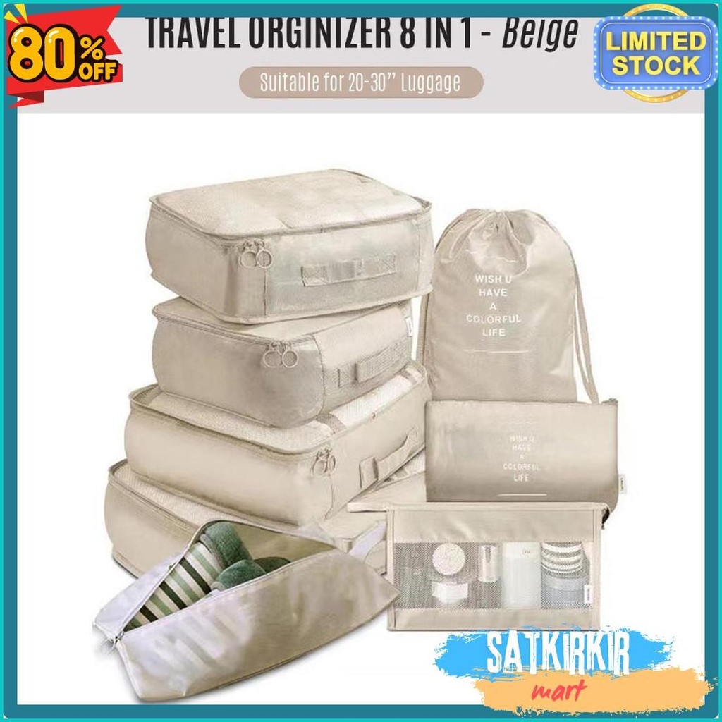 Jual Best Tas Travel Organizer 8In1 Storage Bag Luggage Bag Untuk ...