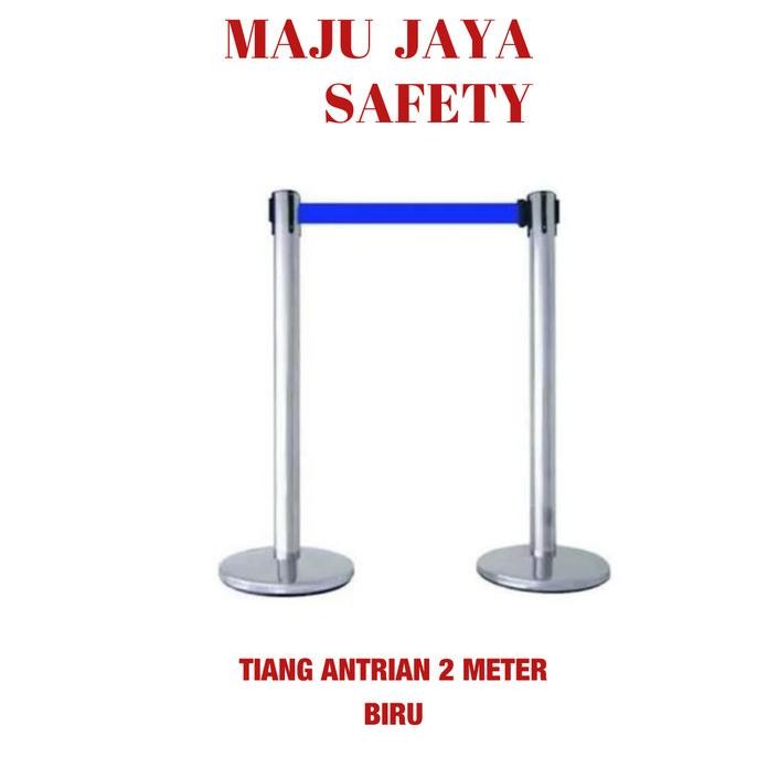 Jual TIANG ANTRIAN STAINLESS TIANG PEMBATAS ANTRIAN 2M MURAH TIANG ...