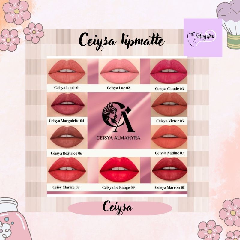Jual Ceisya Lip Matte CEISYA LIPMATTE SHADE | Shopee Indonesia