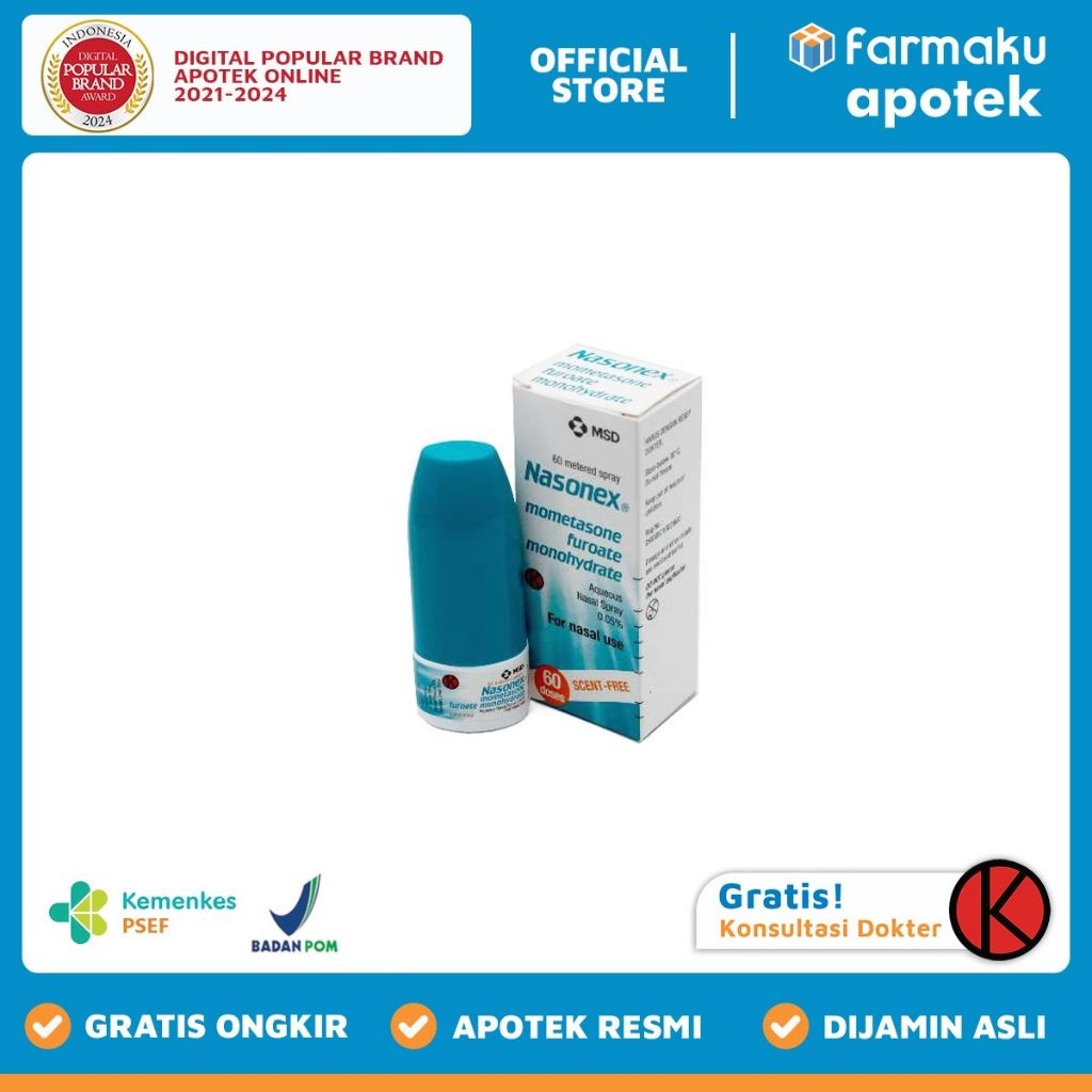 Jual Nasonex Nasal Spray 60 Dosis | Shopee Indonesia