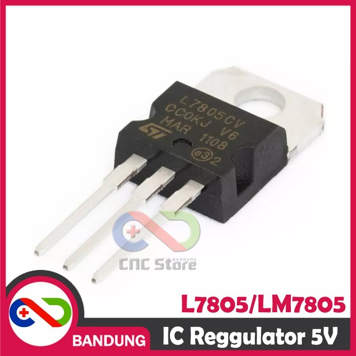Jual L7805CV L7805 7805 TO-220 POSITIVE VOLTAGE REGULATOR 5V | Shopee Indonesia