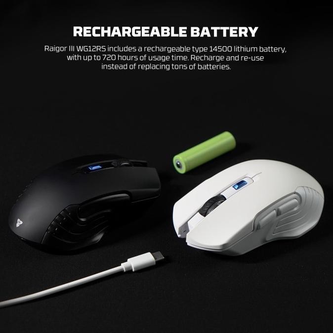 Jual FANTECH WG12R / WG12-R RAIGOR GEN III MOUSE WIRELESS GAMING ...