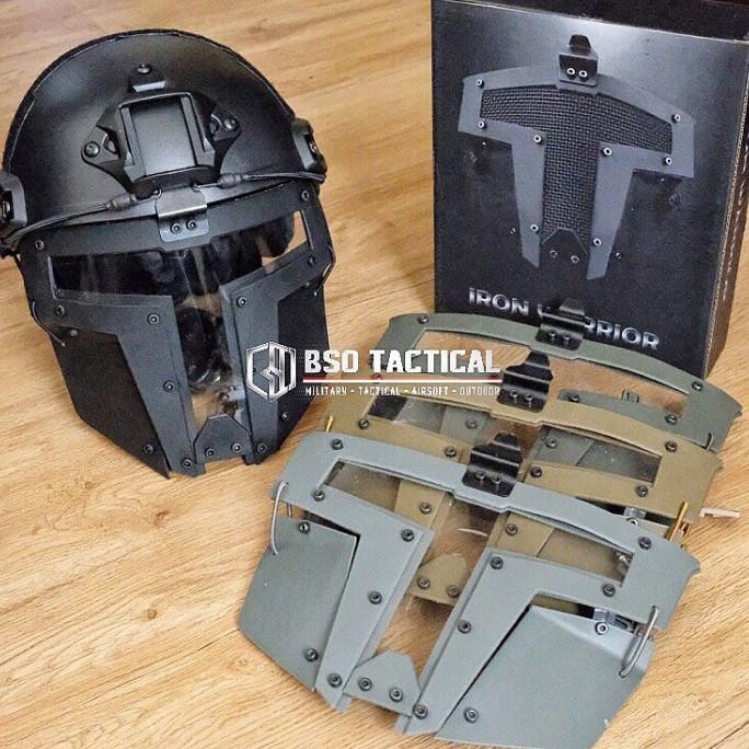 Jual Iron Warrior Tactical Spartan Mask Fast Helmet Face Protection ...