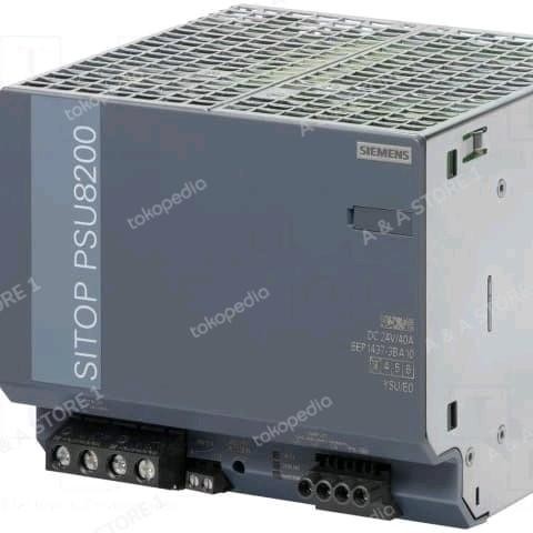 Jual Siemens Sitop Psu8200 Power Supply Din Rail Dc 24V 40A 6Ep1437 ...