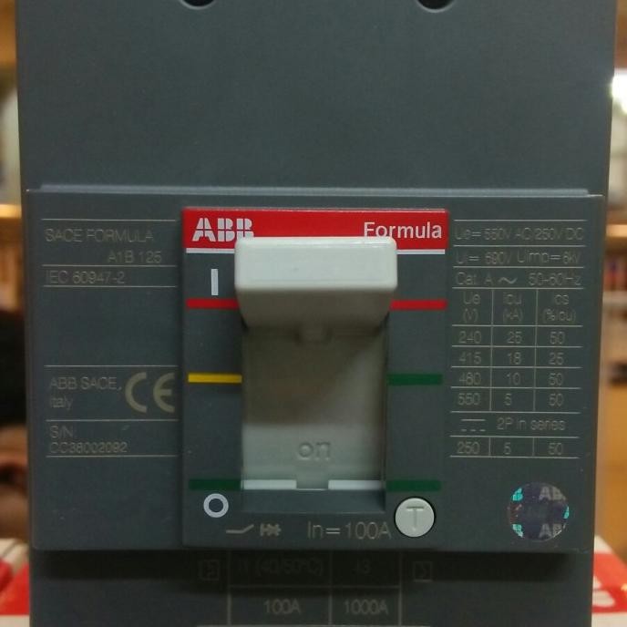 Jual MCCB ABB SACE Formula A1B 125 18ka 3p 60A 70A 80A 90A 100A [ MDG ACC ] | Shopee Indonesia