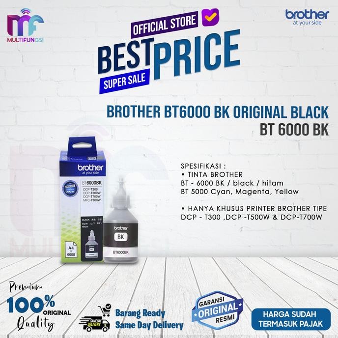 Jual Tinta Brother BT6000 BK Original Black BT 6000BK | Shopee Indonesia