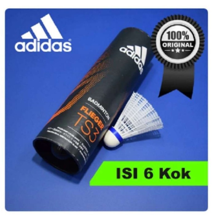 Jual Shuttlecock Adidas Flieger TS3 Medium Speed Nylon Isi 6 - Cock ...