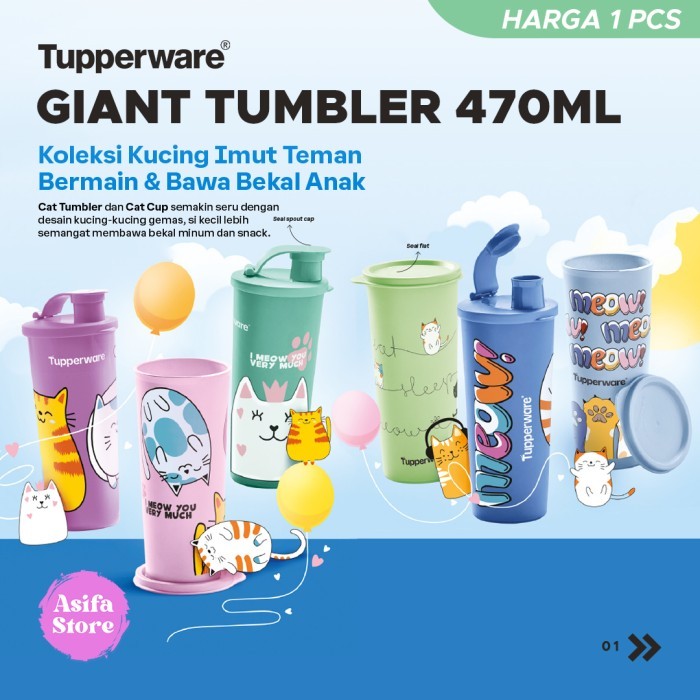 Jual Tupperware Giant Tumbler - Botol Minum Cantik Lucu Kekinian ...