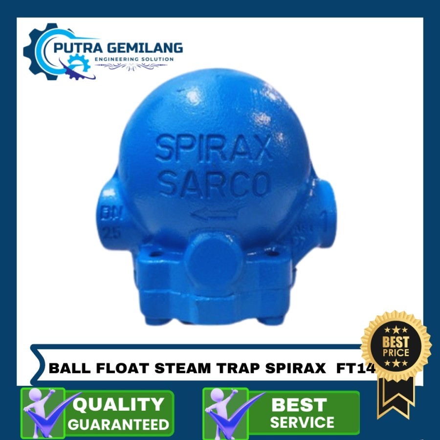 Jual 1/2" inch / BALL FLOAT STEAM TRAP SPIRAX SARCO FT14 DRAT ...