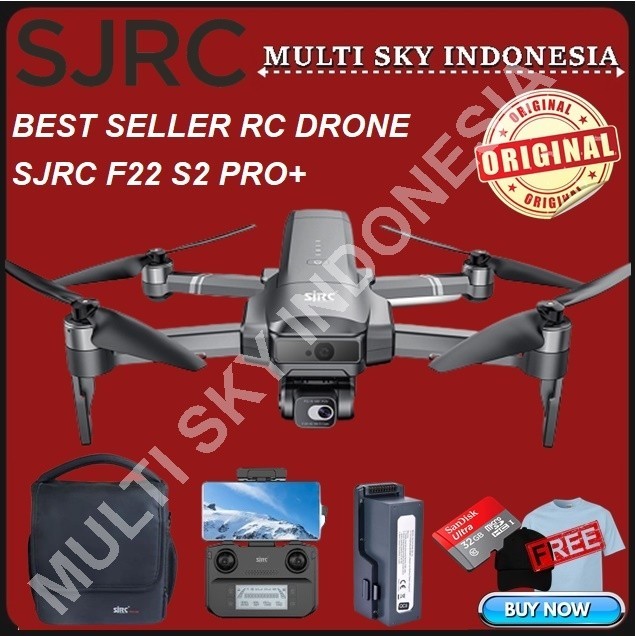 Jual HARGA DISC - Drone SJRC F22 S2 Pro+ 4K PRO PTZ 6KM Version EIS Upgrade SJRC F22s 4K Pro ...