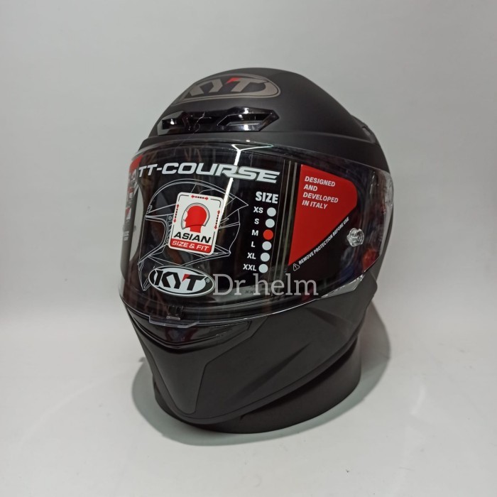 Jual Helm Kyt Tt-Course Plain Black Doff | Shopee Indonesia
