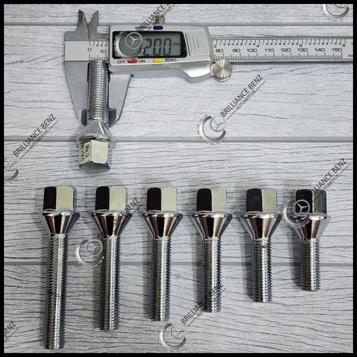 Jual TERMURAH BAUT RODA MERCEDES BENZ VW AUDI BM W 12MM DRAT 1.5MM ...