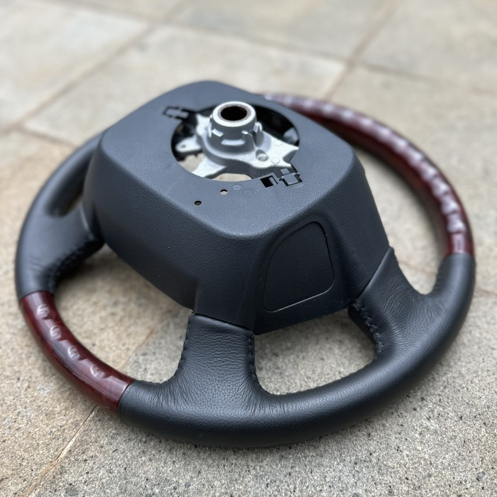Jual Promo Steer Stir Wheel Stering Alphard Anh20 Wood Brown Original ...