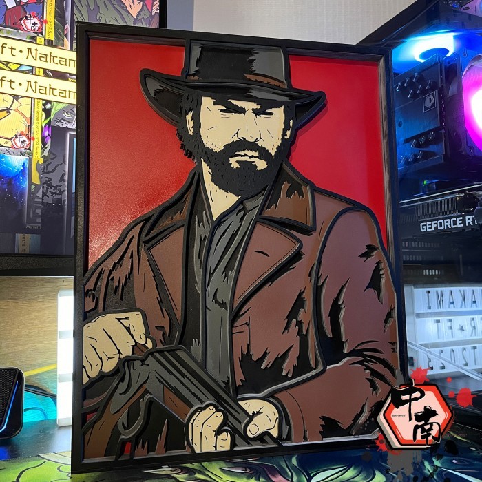 Jual Poster 3D Multilayer Red Dead Redemption Arthur Morgan | Shopee ...