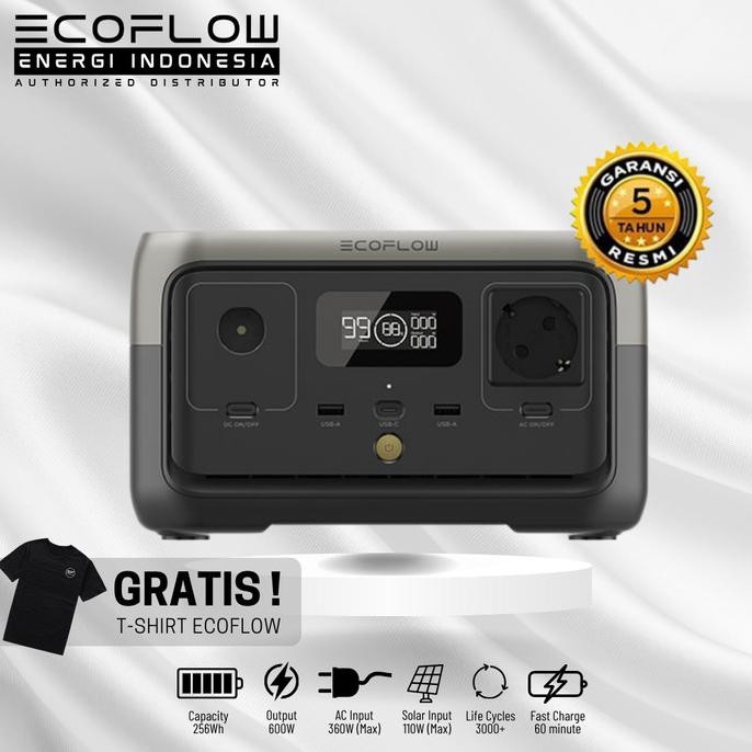 Jual ECOFLOW RIVER Portable Power Station Genset Listrik Tenaga Surya ...