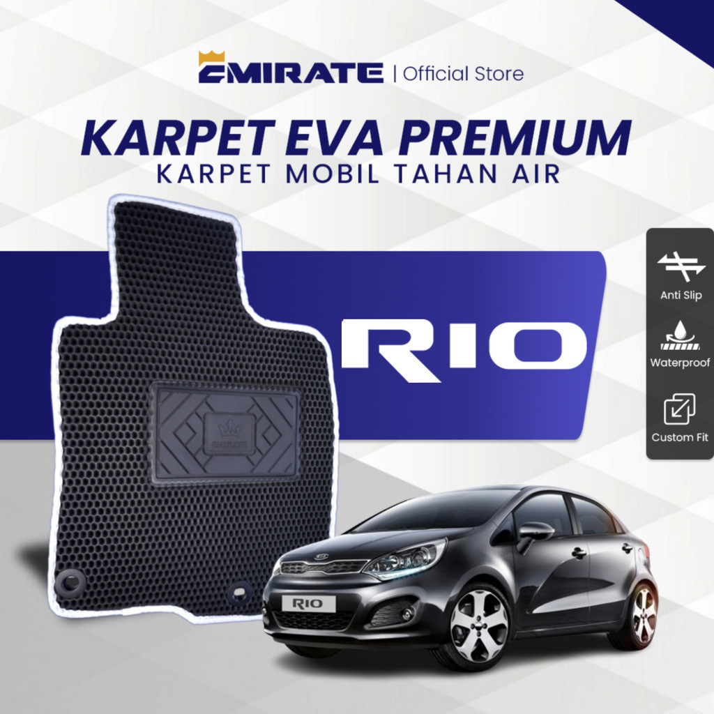 Jual Karpet Mobil Kia Rio Eva Premium Emirate Fullset | Shopee Indonesia