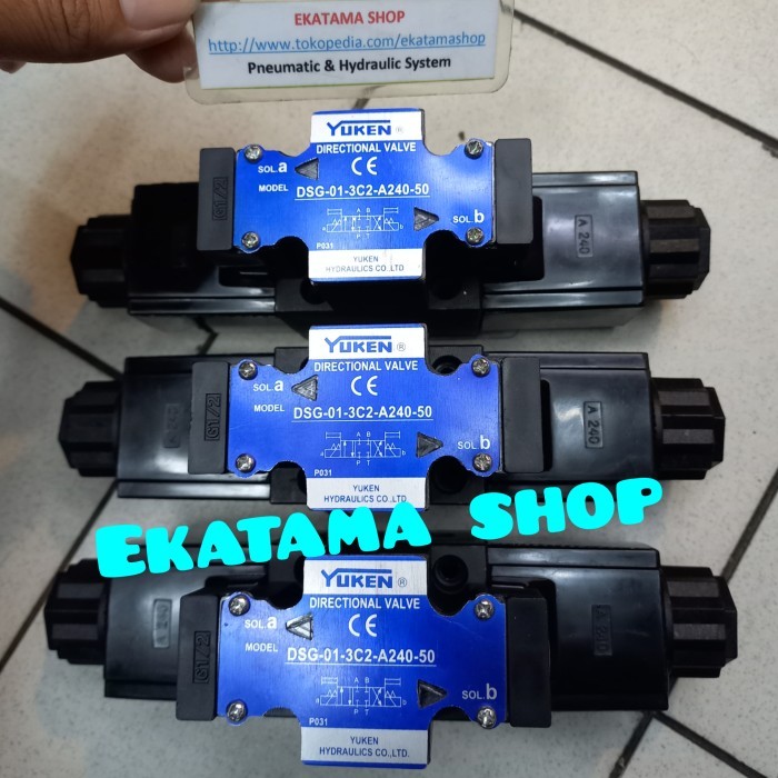 Jual Solenoid Valve Hydraulic YUKEN (DSG-01-3C2-A240-50) | Shopee Indonesia